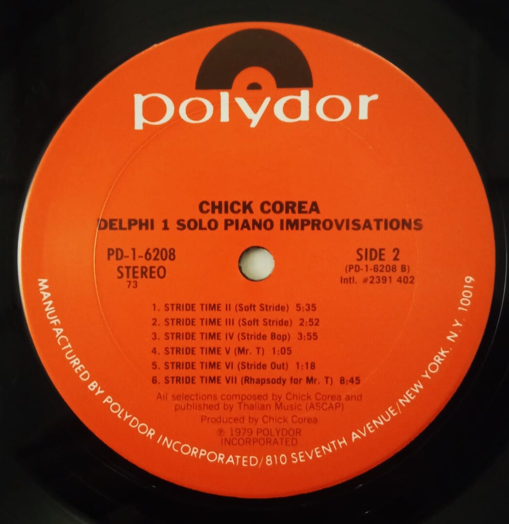 Chick Corea - Delphi 1 Solo Piano Improvisations - Boa Viagem Discos