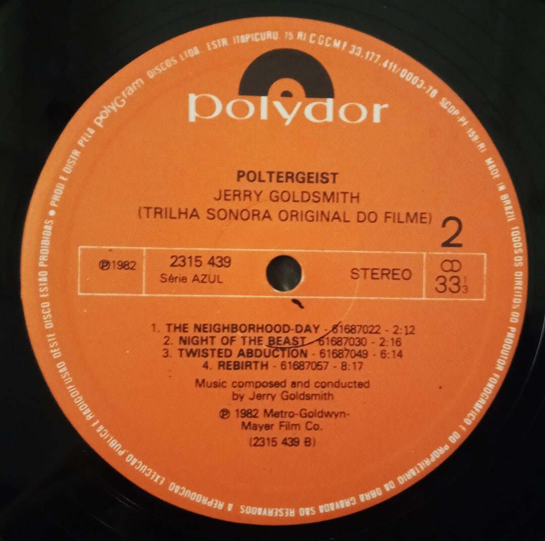 Jerry Goldsmith - Poltergeist (Original Motion Picture Soundtrack) | LP ...