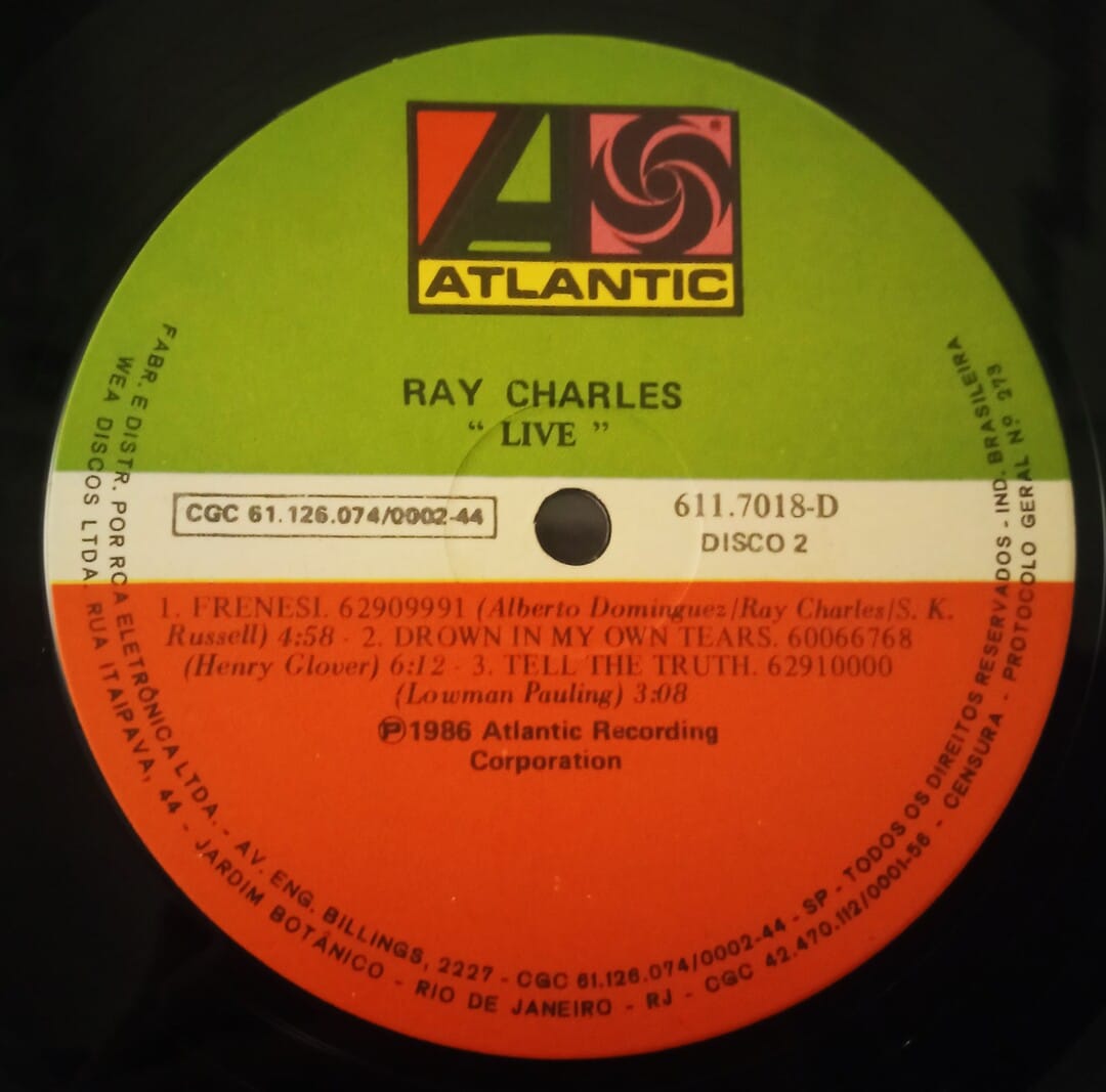 Ray Charles - Ray Charles Live | LP Vinil | Boa Viagem Discos