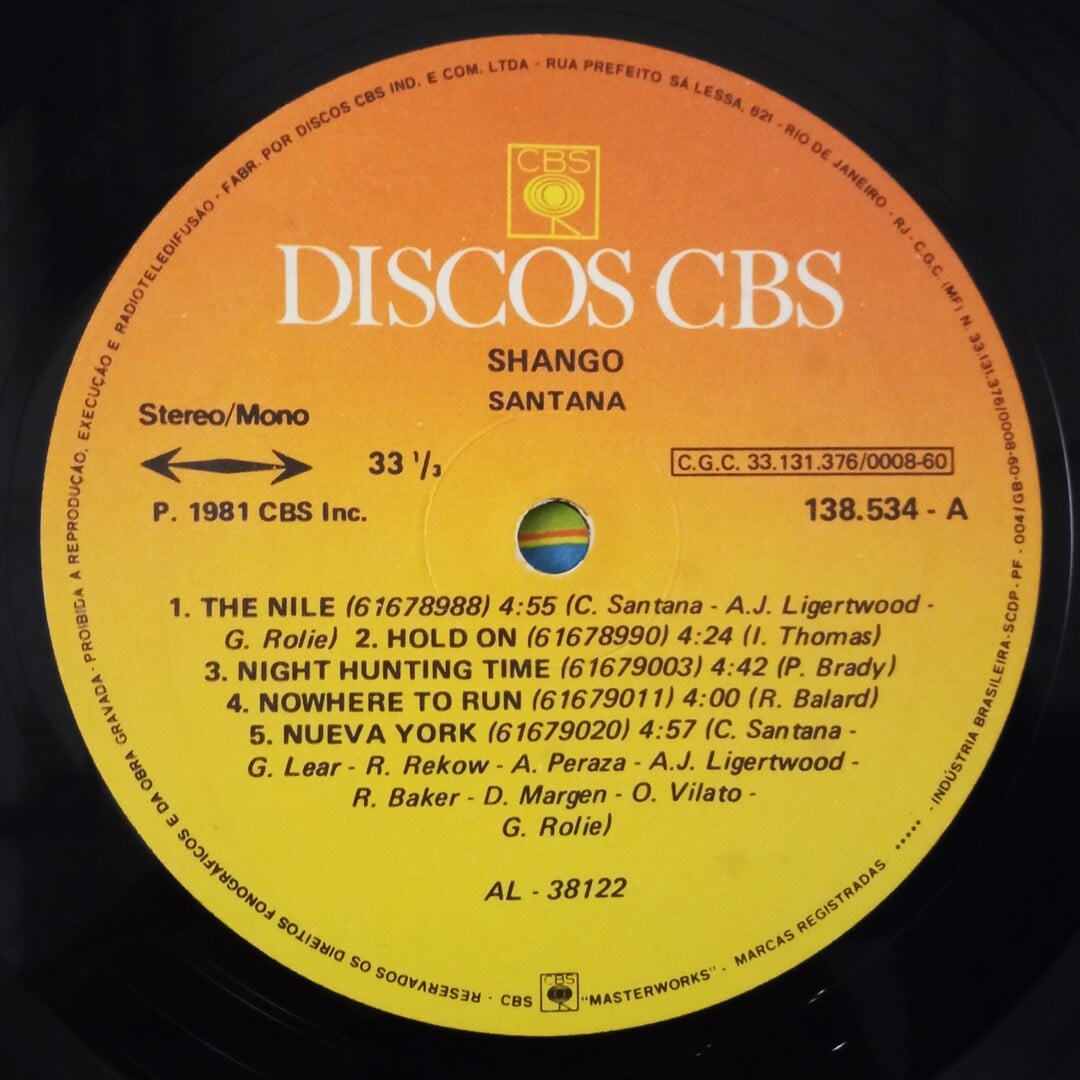 Santana - Shangó - Boa Viagem Discos