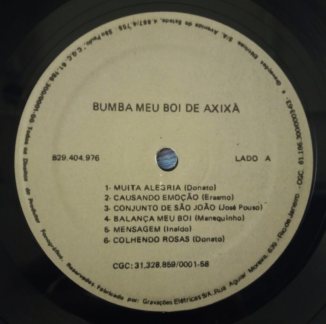 Bumba Meu Boi De Axixá - Axixá 1990 - Boa Viagem Discos