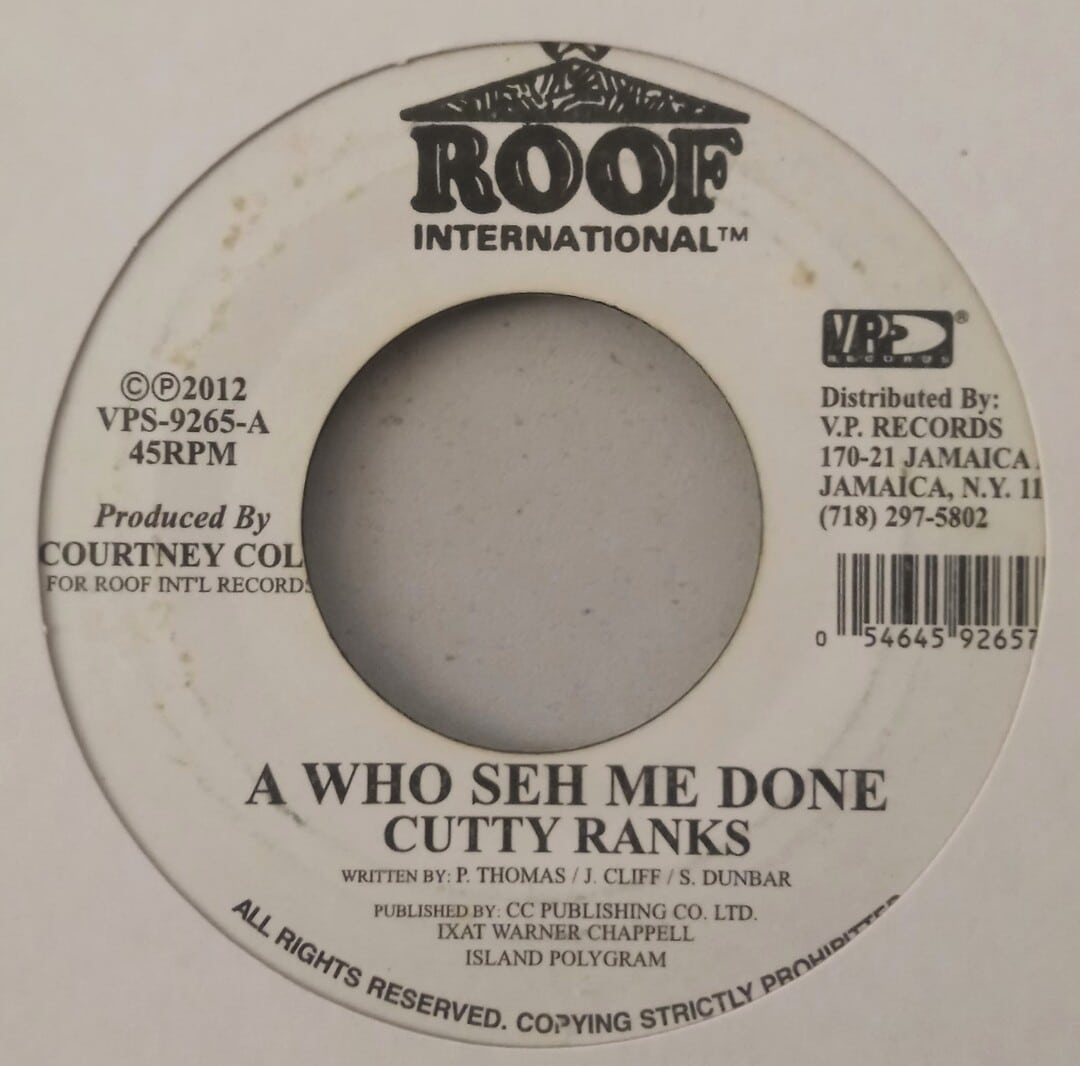 Cutty Ranks - A Who Seh Me Dun / Version - Boa Viagem Discos