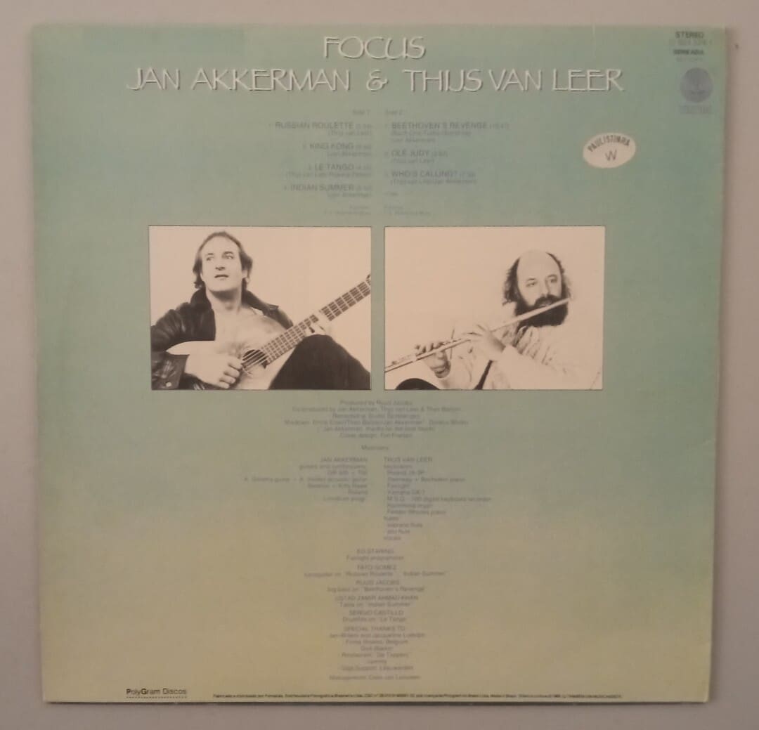 Jan Akkerman & Thijs van Leer - Focus | LP Vinil | Boa Viagem Discos