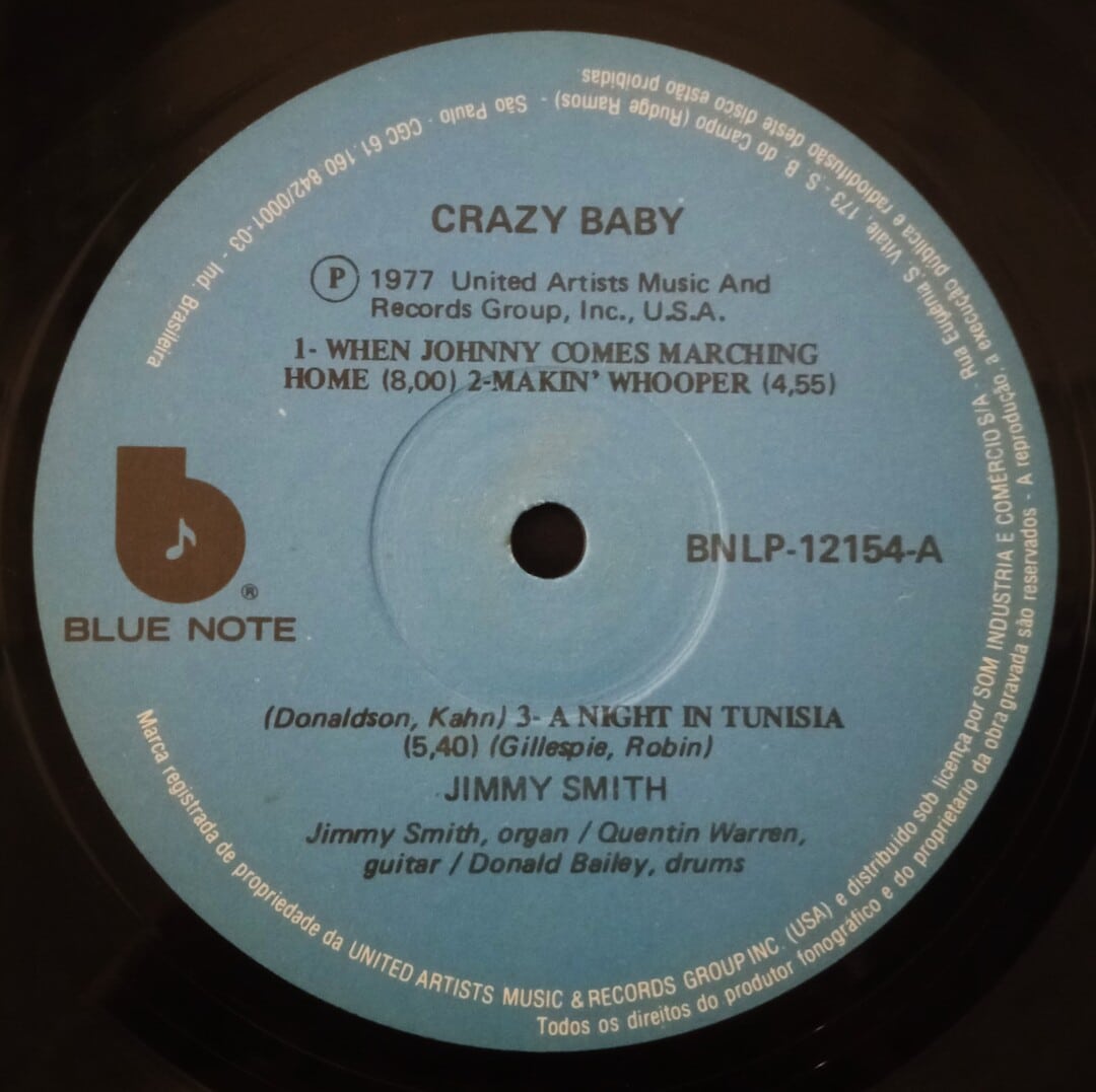 The Incredible Jimmy Smith – Crazy! Baby - Boa Viagem Discos