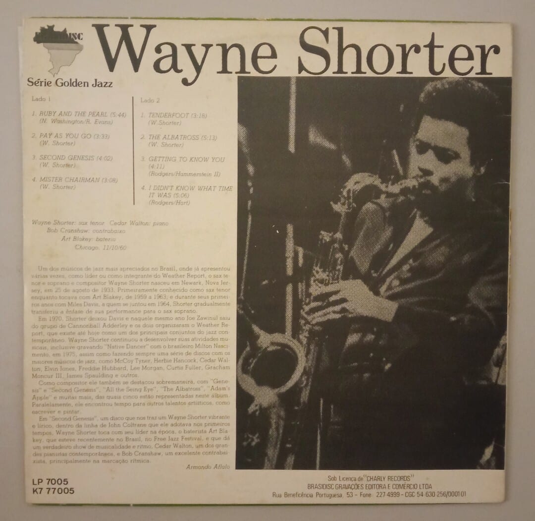 Wayne Shorter - Second Genesis | LP Vinil | Boa Viagem Discos