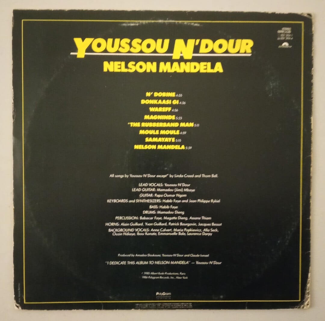 Youssou N'Dour – Nelson Mandela - Boa Viagem Discos