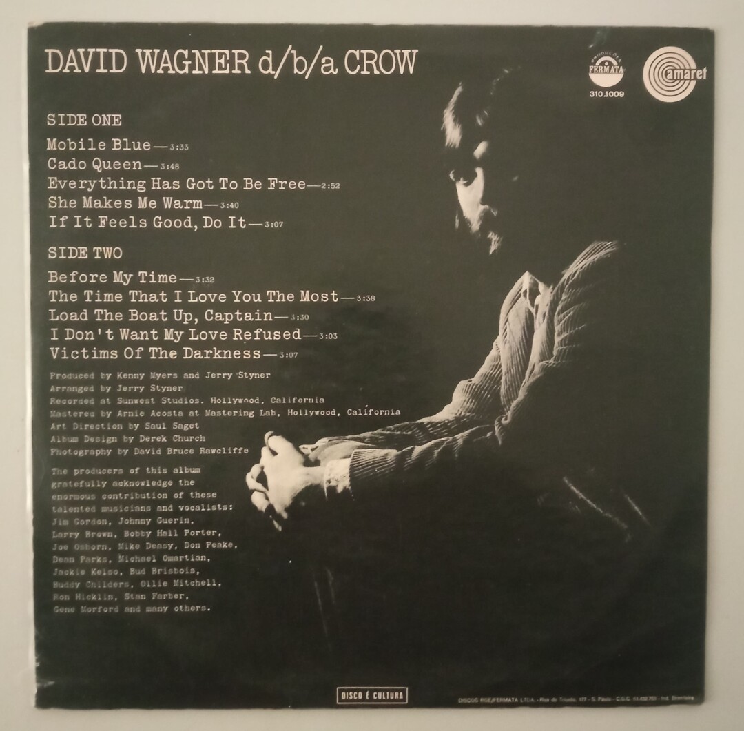 David Wagner - d/b/a Crow - Boa Viagem Discos