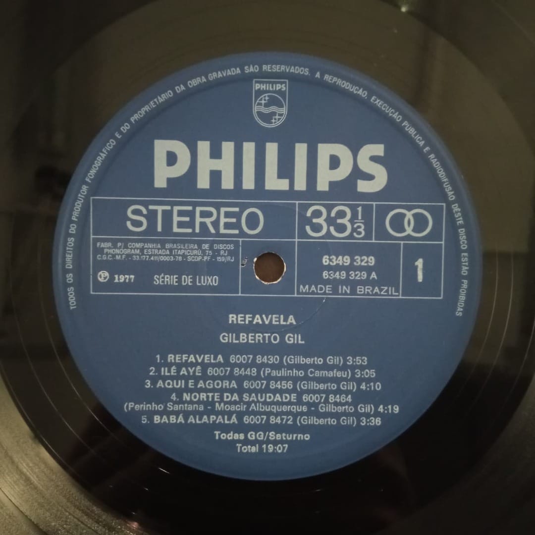 Gilberto Gil - Refavela | LP Vinil | Boa Viagem Discos