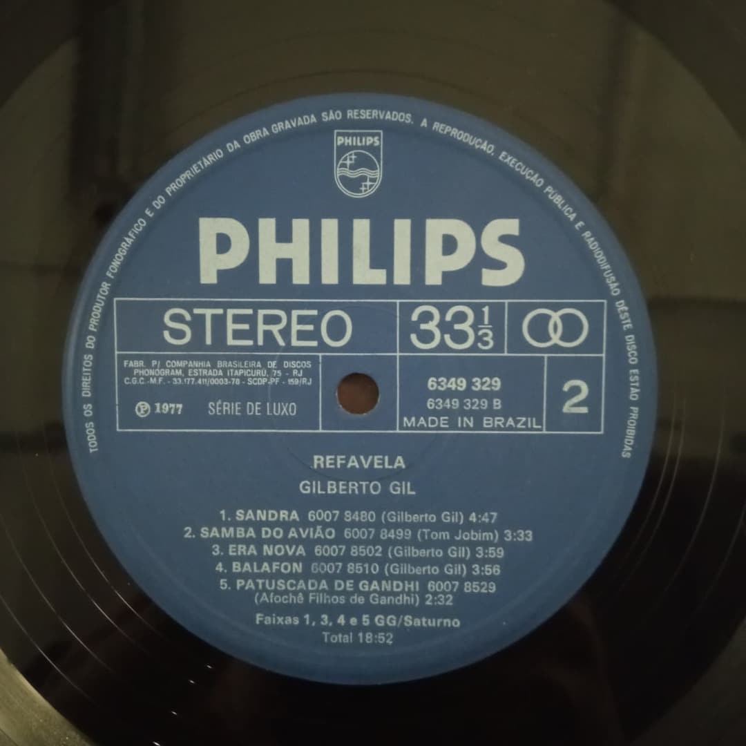 Gilberto Gil - Refavela | LP Vinil | Boa Viagem Discos