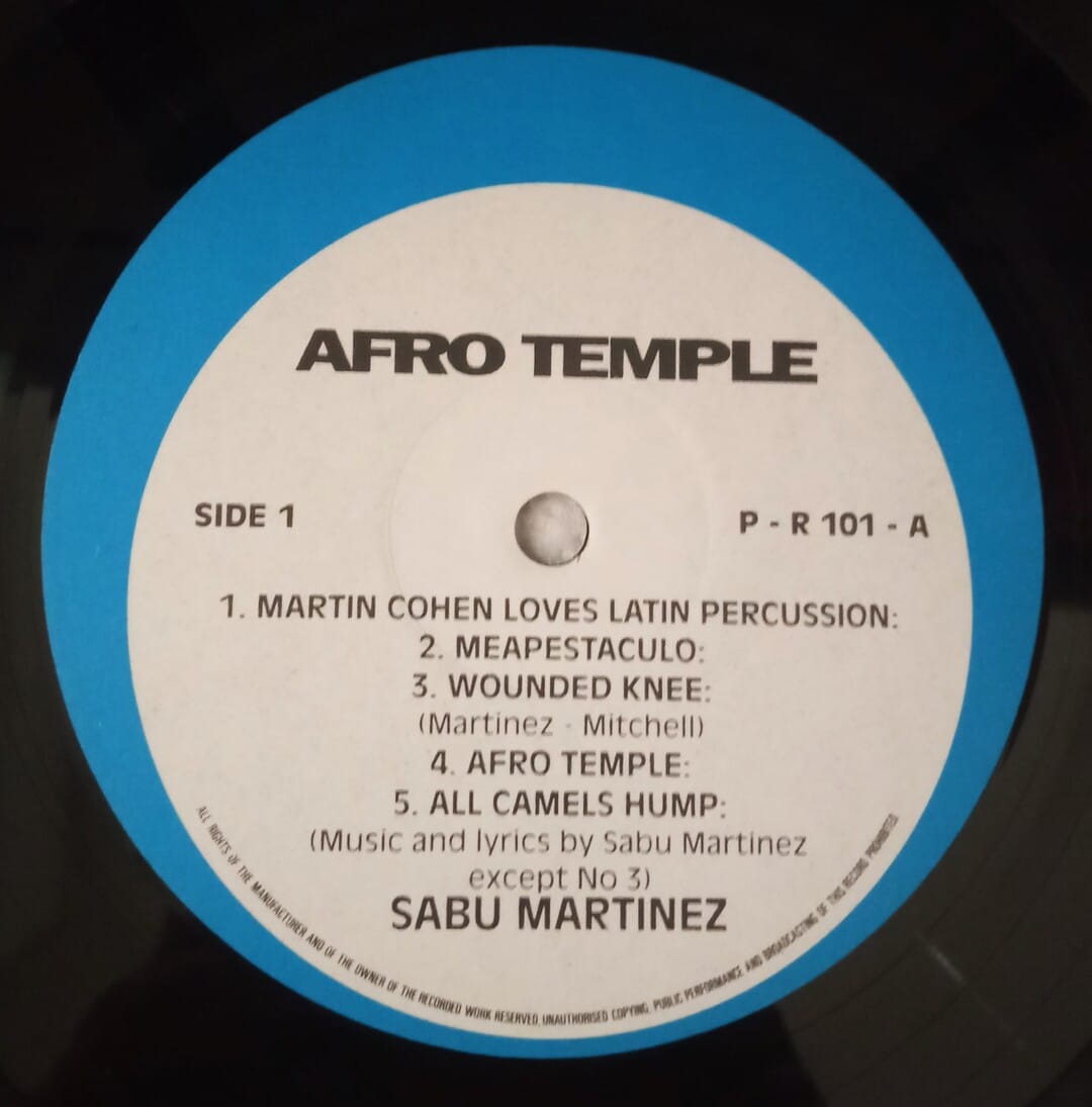 Sabu Martinez - Afro Temple | LP Vinil | Boa Viagem Discos - Loja ...