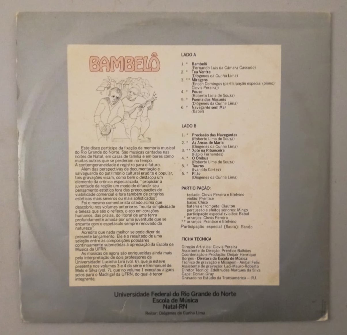 Emmanuel De Melo E Silva - Bambelô | LP Vinil | Boa Viagem Discos ...