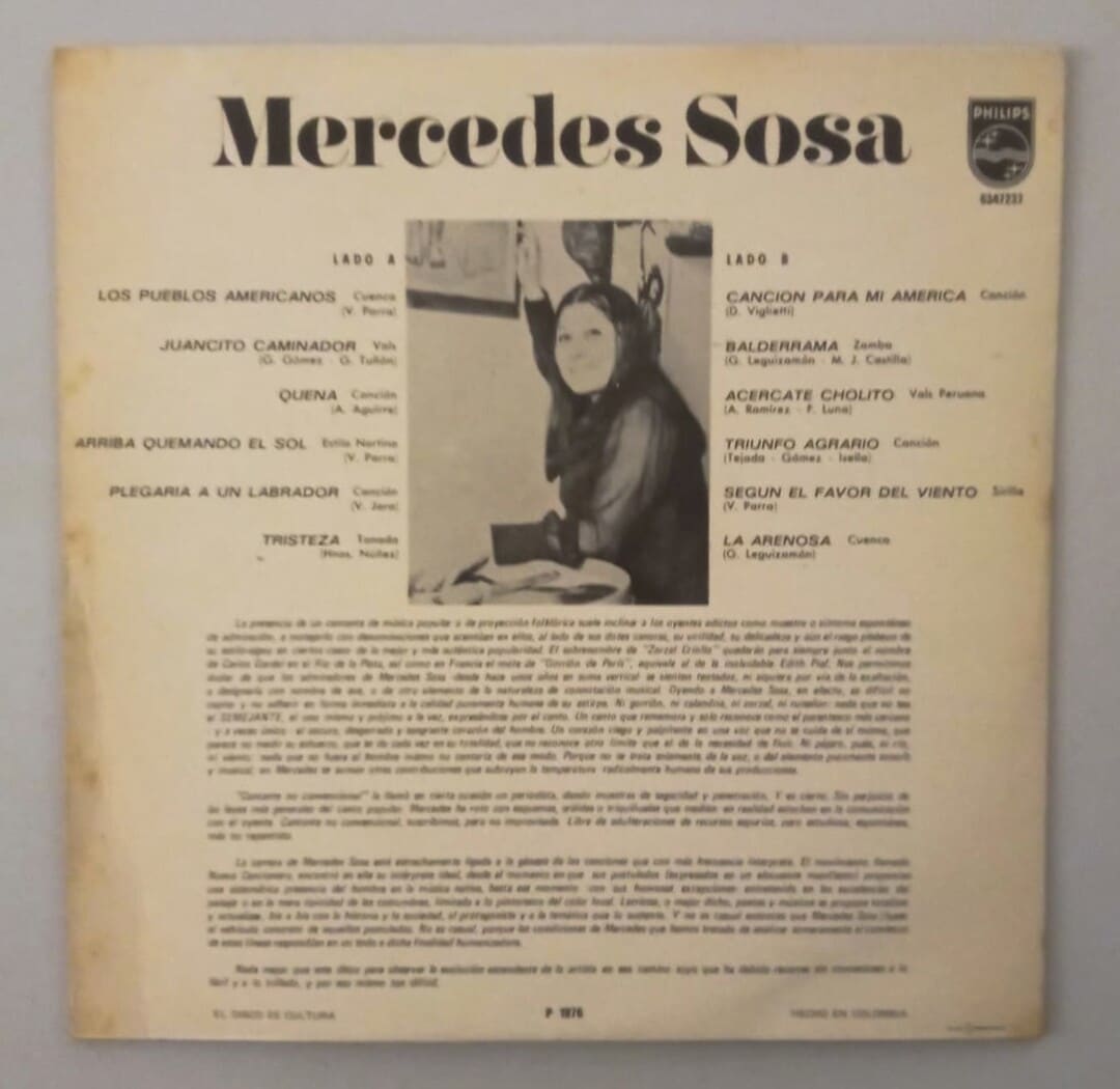 Mercedes Sosa - Los Pueblos Americanos | LP Vinil | Boa Viagem Discos
