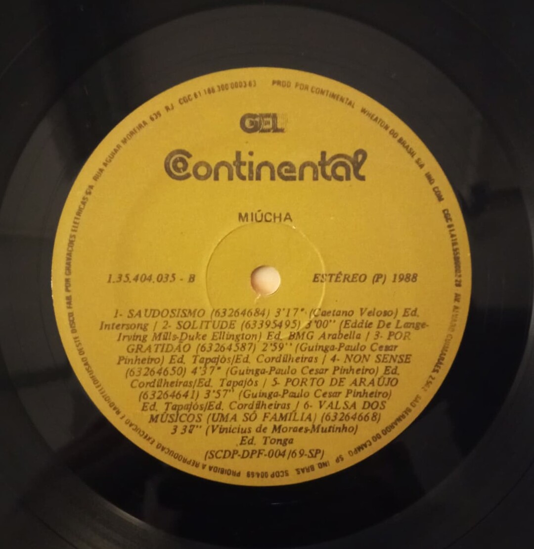 Miúcha - Miúcha (1988) - Boa Viagem Discos