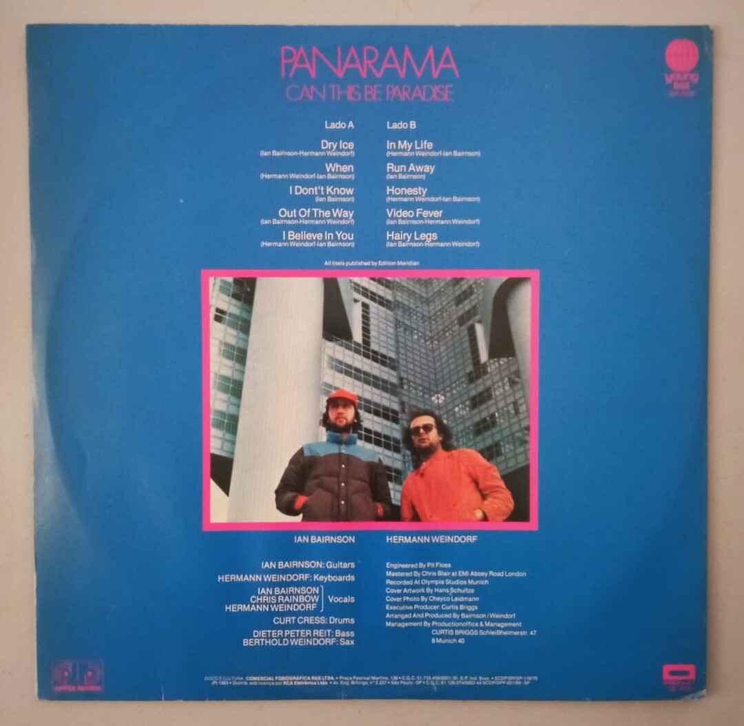 Panarama - Can This Be Paradise | LP Vinil | Boa Viagem Discos - Loja ...