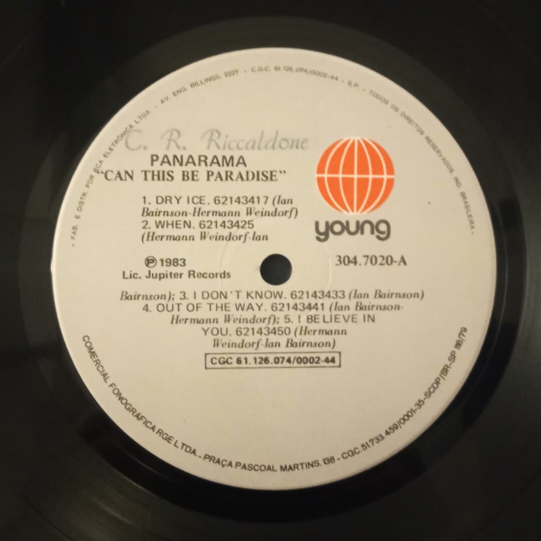 Panarama - Can This Be Paradise | LP Vinil | Boa Viagem Discos - Loja ...