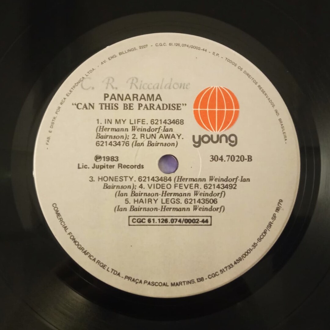 Panarama - Can This Be Paradise | LP Vinil | Boa Viagem Discos - Loja ...