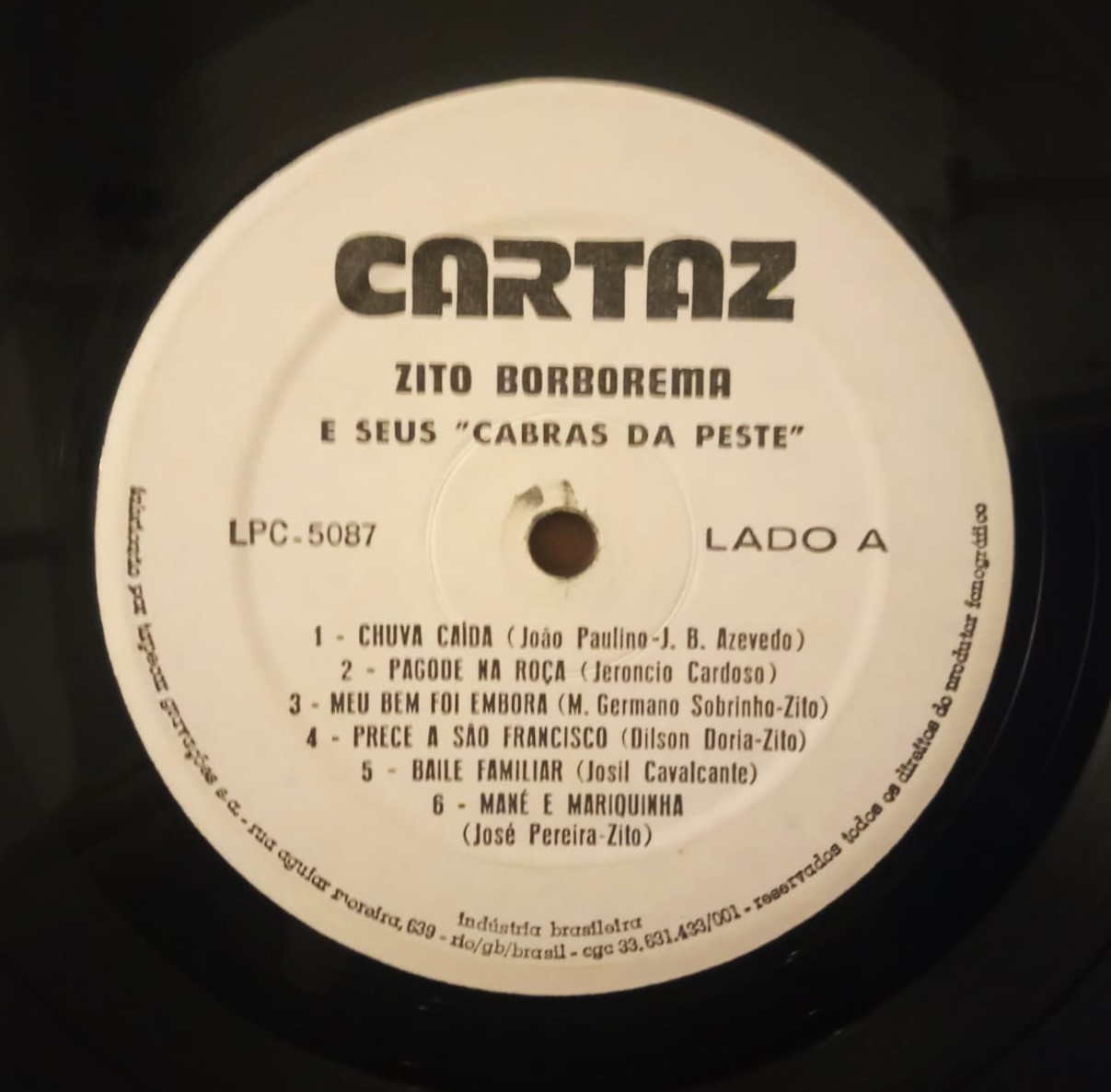 Zito Borborema - Zito Borborema E Seus Cabras Da Peste - Boa Viagem Discos
