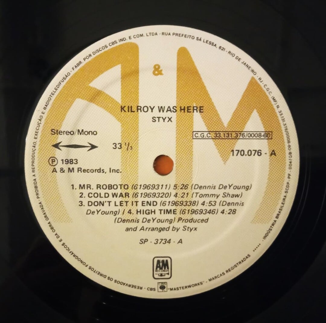 Styx – Kilroy Was Here - Boa Viagem Discos