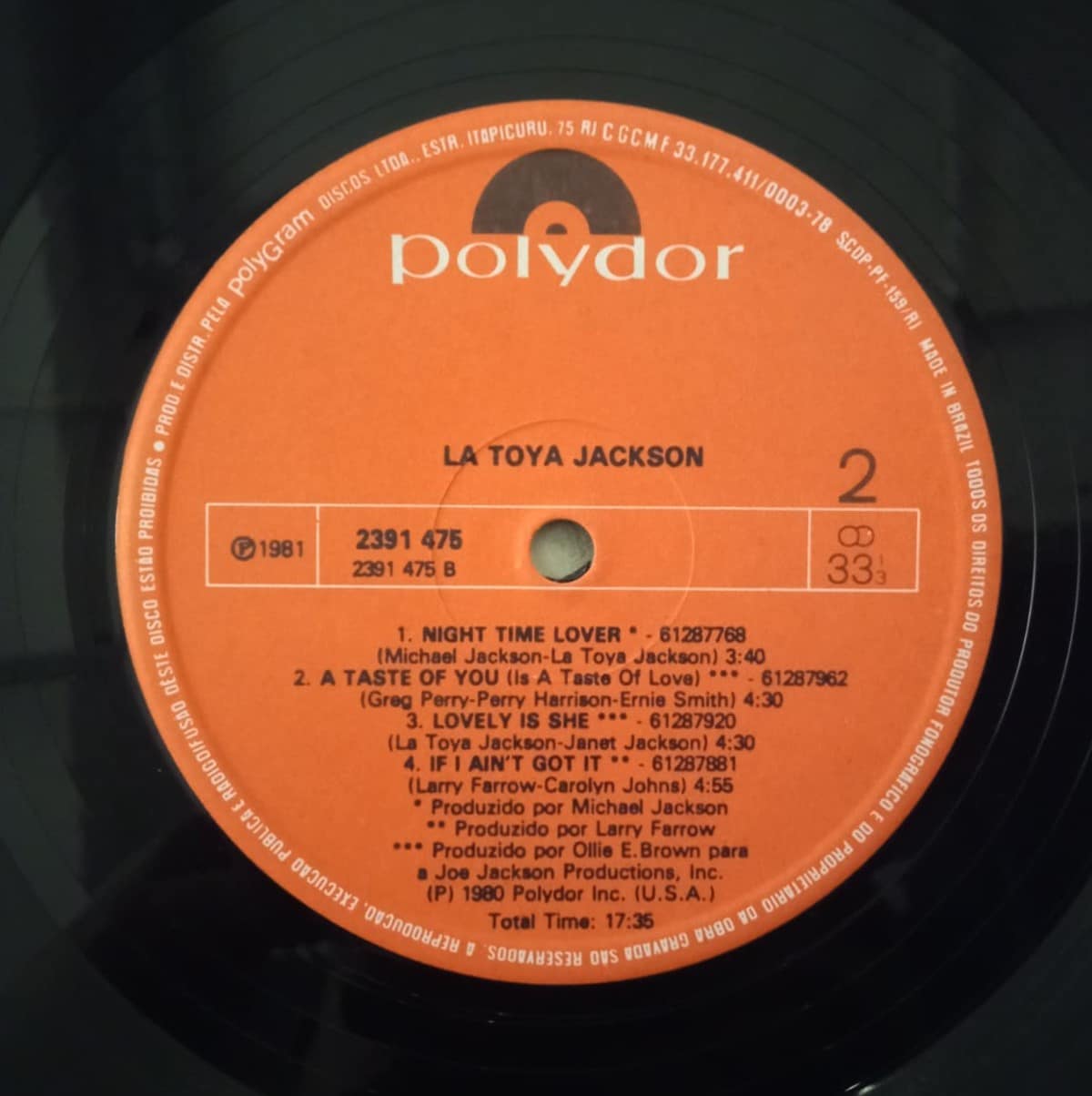 La Toya Jackson – La Toya Jackson | LP Vinil | Boa Viagem Discos - Loja ...