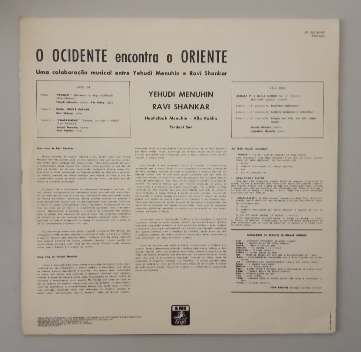 Yehudi Menuhin & Ravi Shankar – West Meets East - Boa Viagem Discos