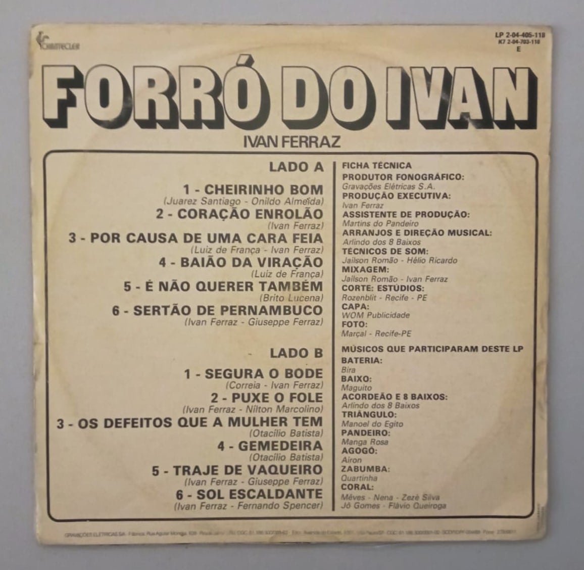 Ivan Ferraz – Forró Do Ivan | LP Vinil | Boa Viagem Discos
