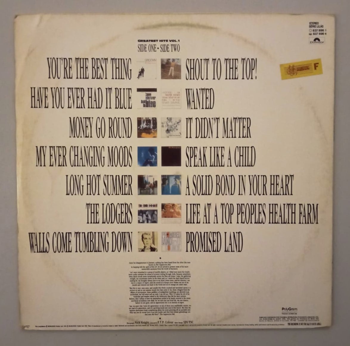 The Style Council – The Singular Adventures Of The Style Council ...