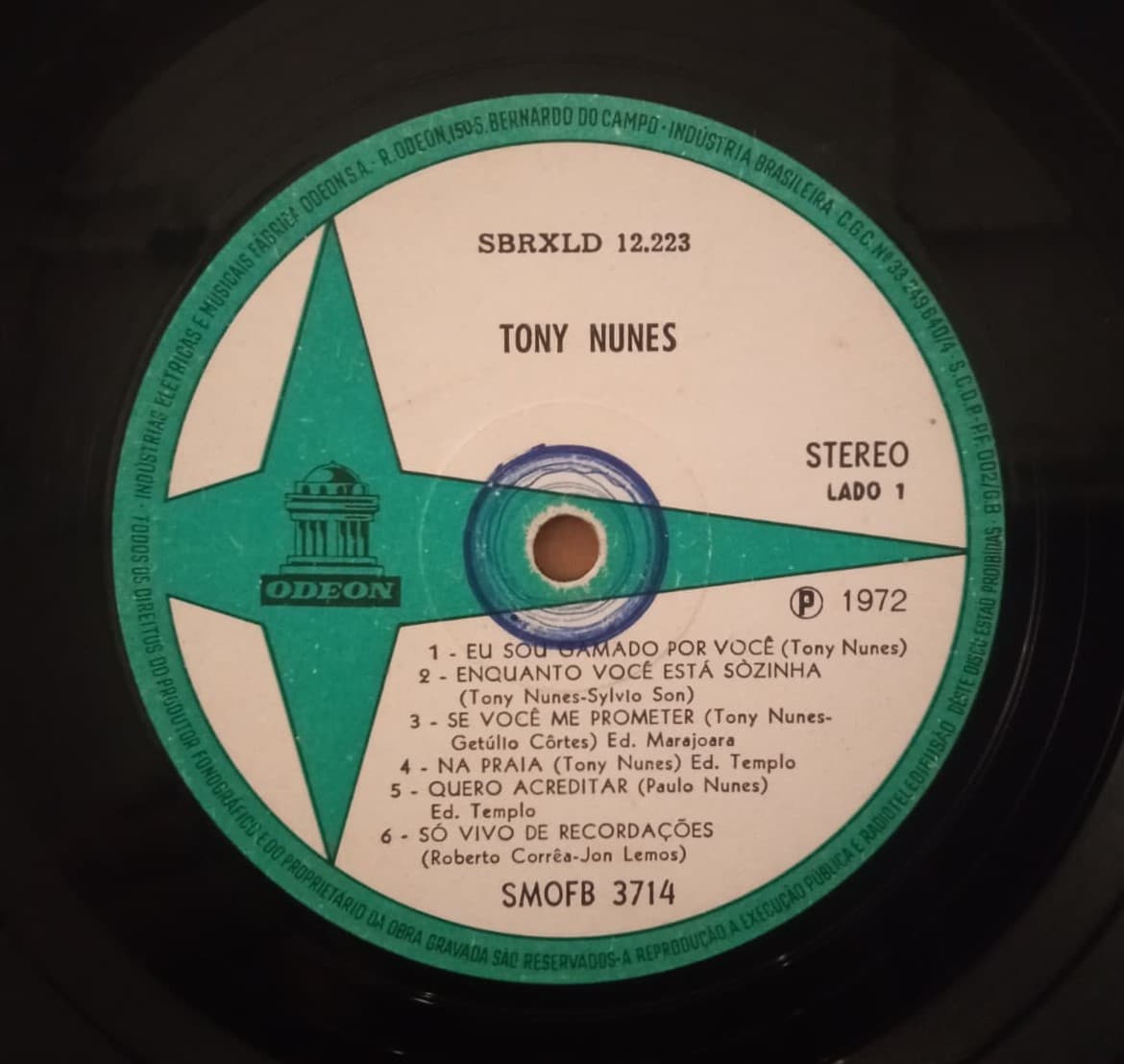 Tony Nunes – Tony Nunes (1972) | LP Vinil | Boa Viagem Discos